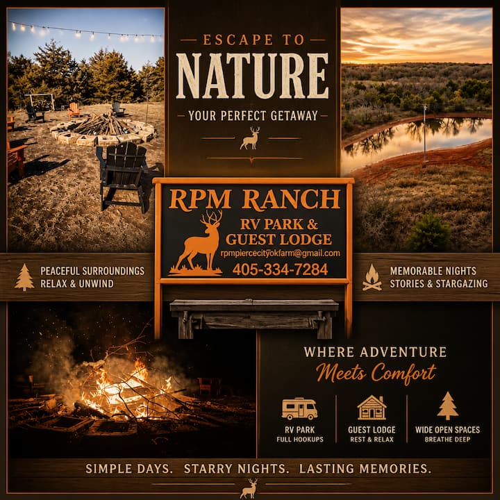 Full Rv Hookups On 35 Acres, Near Osu, Mcmurtry. - Stillwater, OK