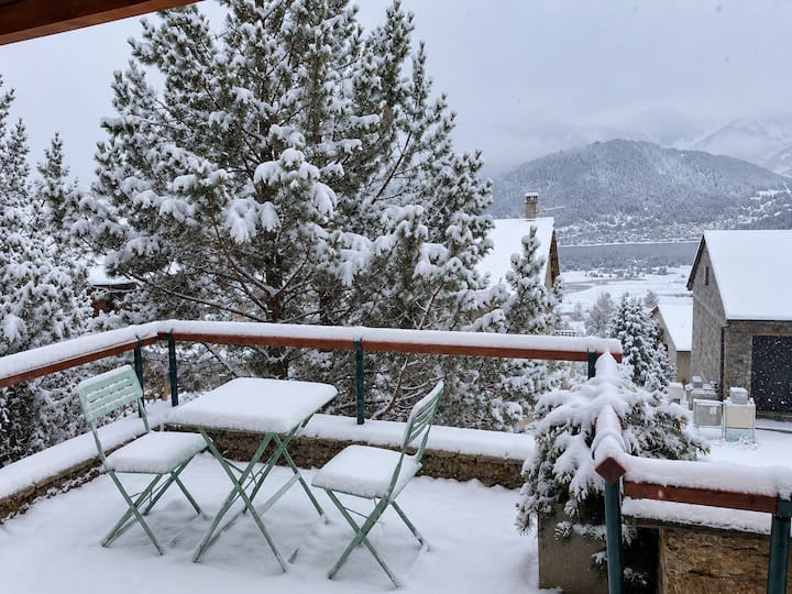 Cocon Bas De Chalet Montagne - Terrasse & Vue Lac - Matemale