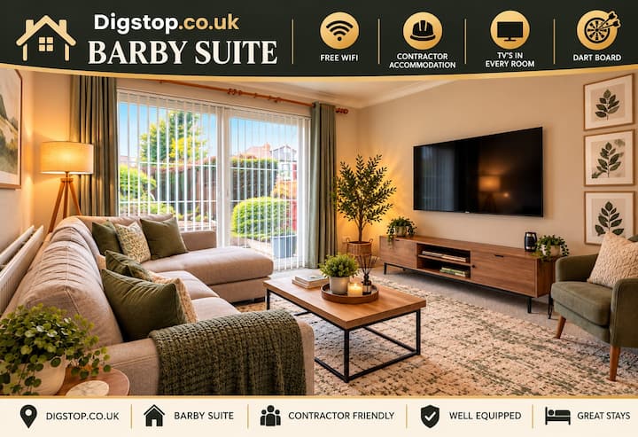 Barby Suite | Long Stays | Contractor House - Rugby