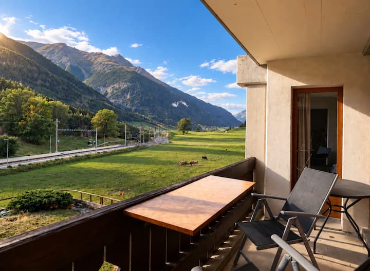 Appartement Met Bergzicht, 30 Mtr Van De Ski-trein - Lax