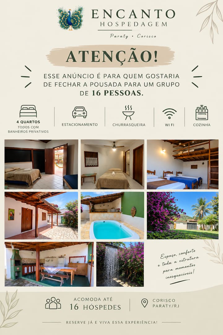 Encanto Hospedagem - Fechado Somente Para Vocês! - Trindade