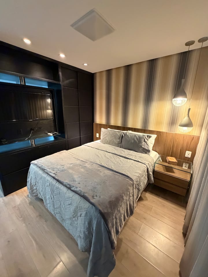 507-flat De Luxo/ar/sauna/piscina/garagem/24h - Belo Horizonte