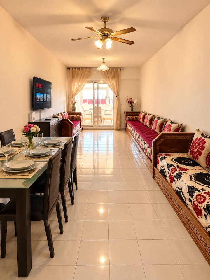 Le Cœur De Tanger à Vos Pieds, Spacieux 3 Chambres - Tangier