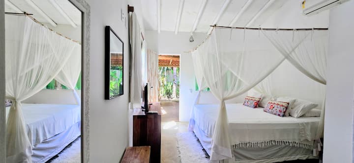 Suíte Com Ar Condicionado E Cozinha Externa - Trancoso