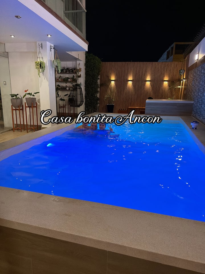 Casa De Playa Piscina Temperada/cine/billar/juego - 利馬