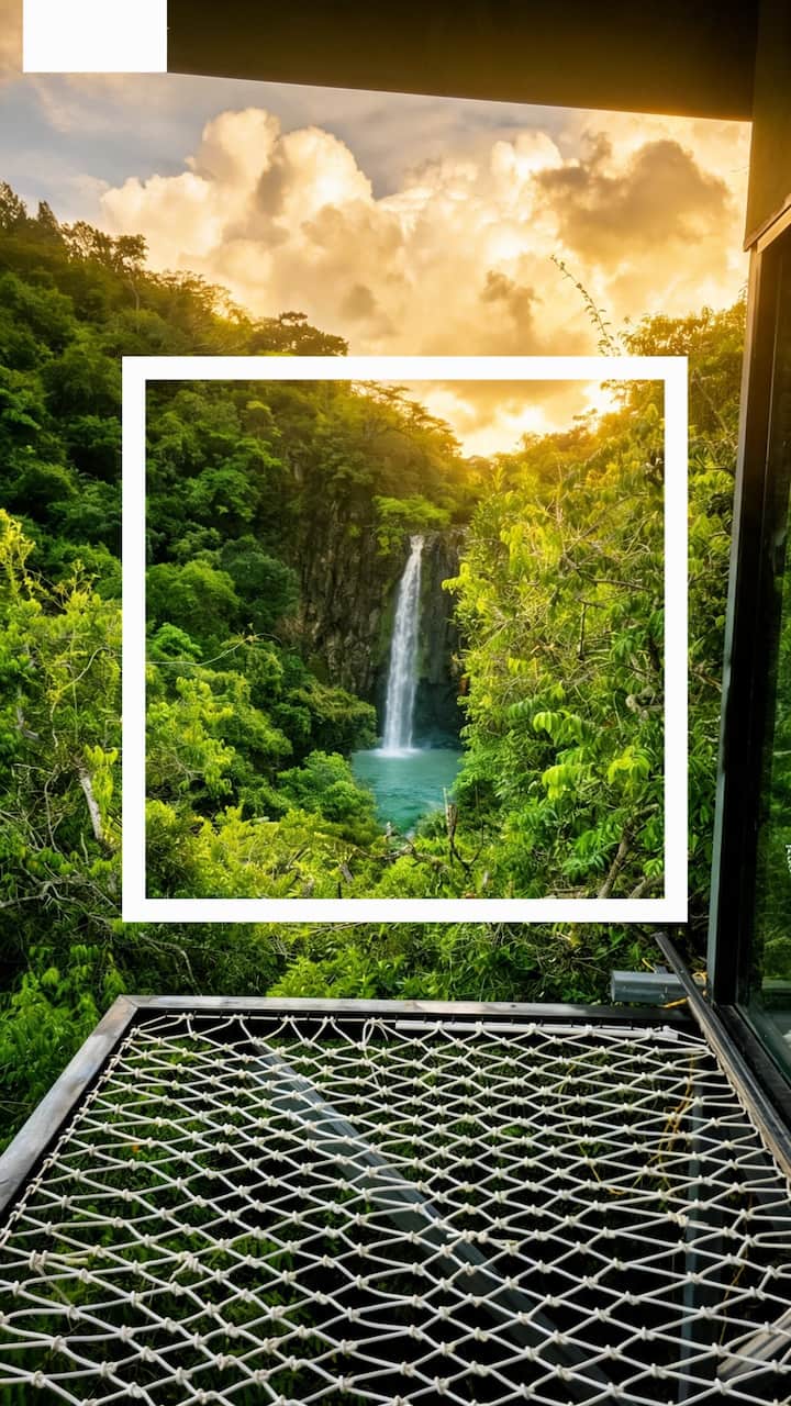 Cabaña Con Vista A La Cascada | Naturaleza - Honduras