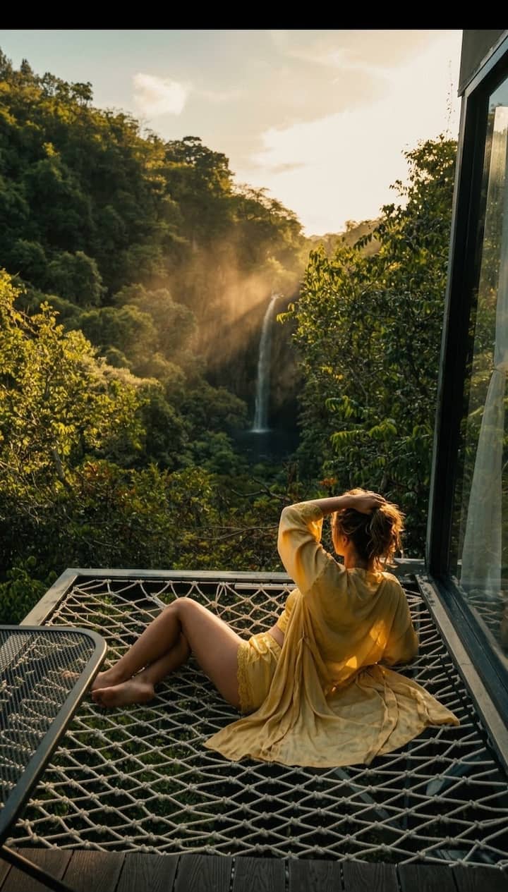 Cabaña Con Vista A La Cascada | Naturaleza - Honduras
