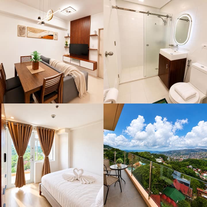 Glass Balcony  Mountain & City View | Sleeps 6 - Baguio
