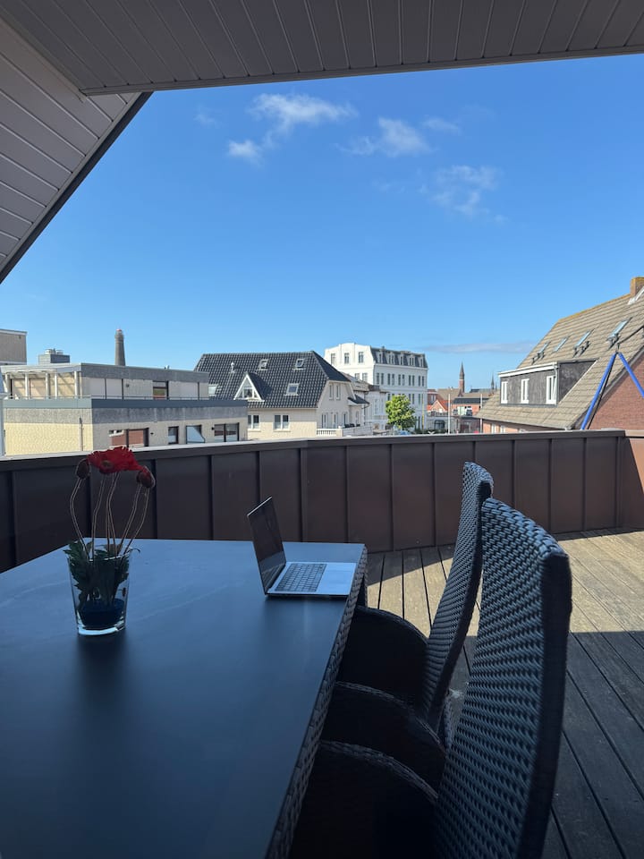 Das Penthouse Im Traumschiff: Wohnung Oberdeck - Borkum