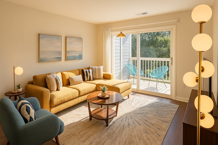 Reston Retreat | Balcony, King Bed & Cinema - Reston, VA