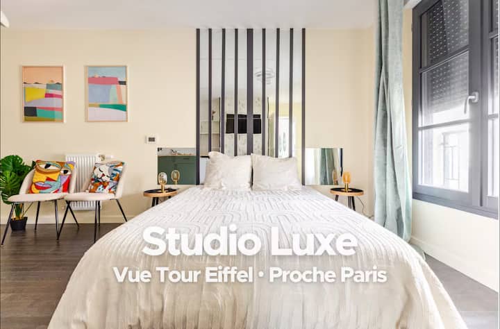 Studio Luxe-vue Tour Eiffel Proche Paris - Clamart