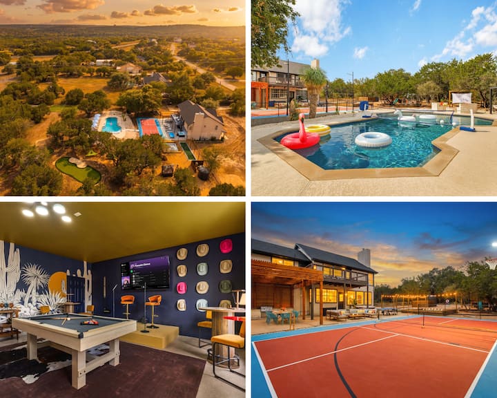 Fox Run Ranch | Pool, Sauna, Mini Golf, Pickleball - Driftwood, TX