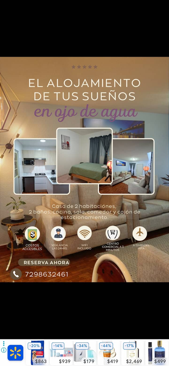 Casa Acogedora Cerca Del Aifa Y Cdmx - Ojo de Agua
