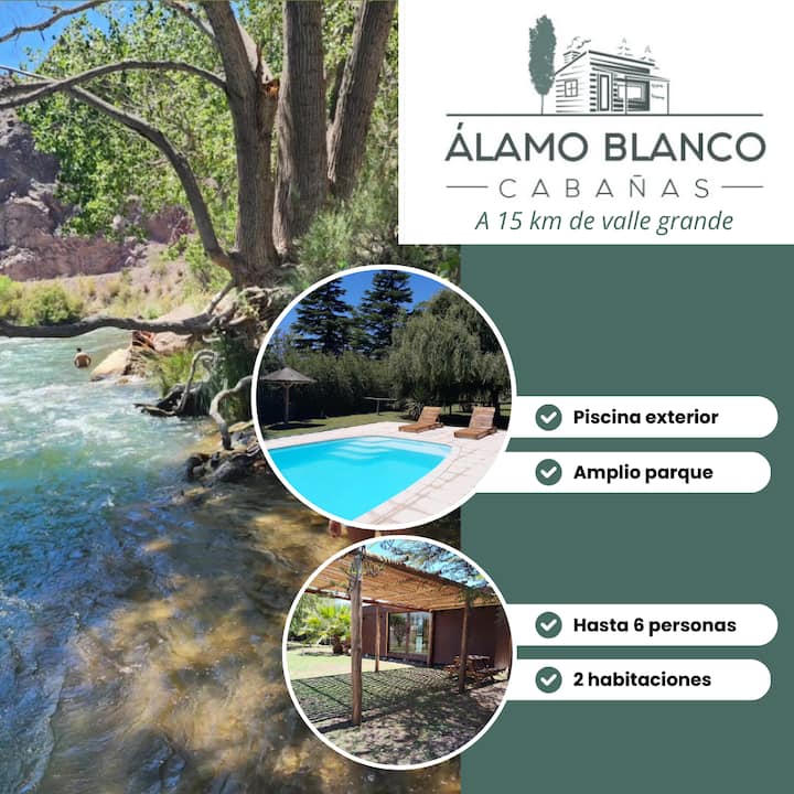 Cabañas En San Rafael "ÁLamo Blanco" - 산라파엘