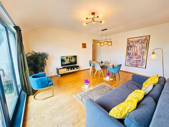Penthouse 2 Bedrooms In Center W/ Parking &Terrace - Luksemburg