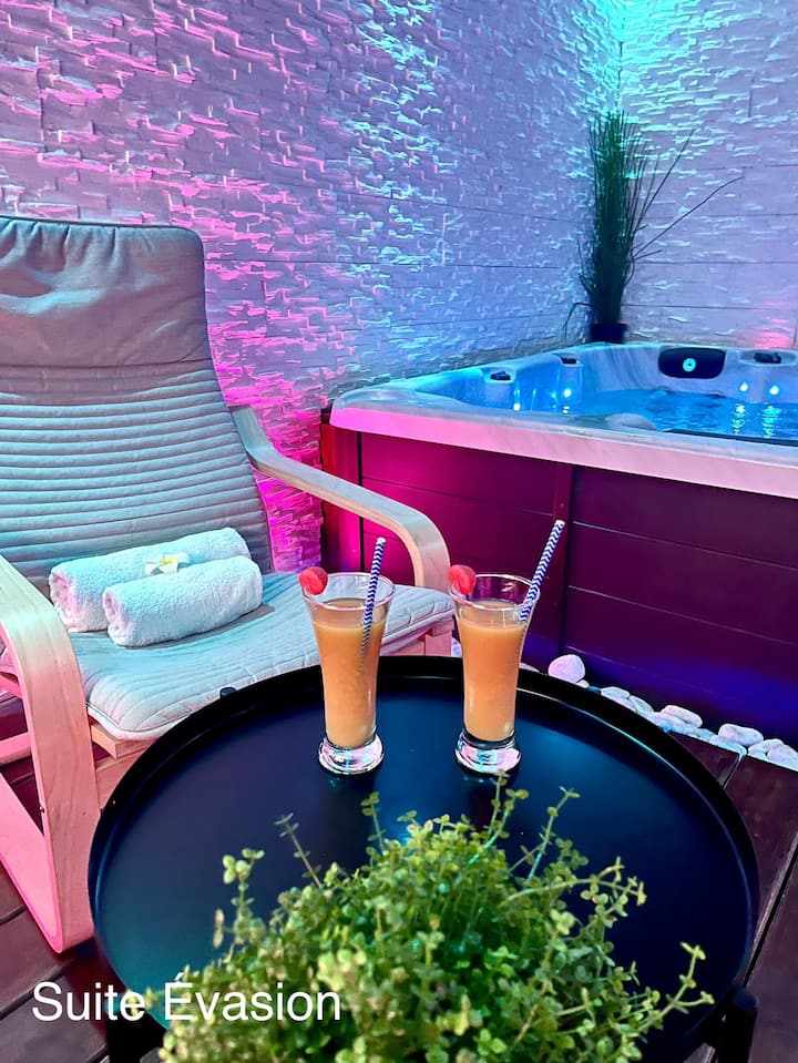 Suite Evasion Spa Sauna, Parking, Wifi - Maubeuge