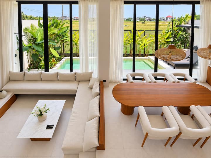 Rice Field Villa | Private Pool & Tropical Living - Australia