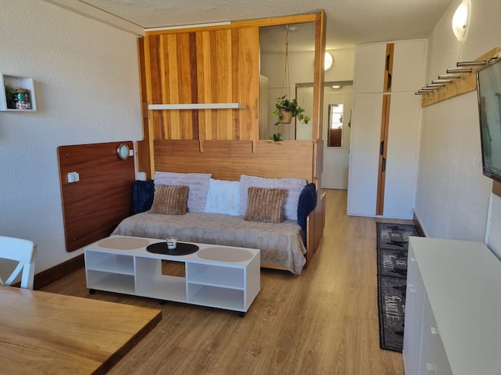 B227~grand Studio, Vue Pistes Et Skis Aux Pieds - Chamrousse