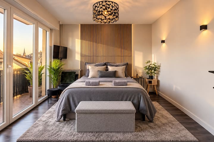 Suite Aurore, Studio 27 M² + Terrasse · Calme - Mulhouse