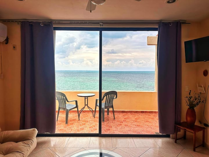 Loft Frente Al Mar Con Brisa Del Mar - Isla Mujeres
