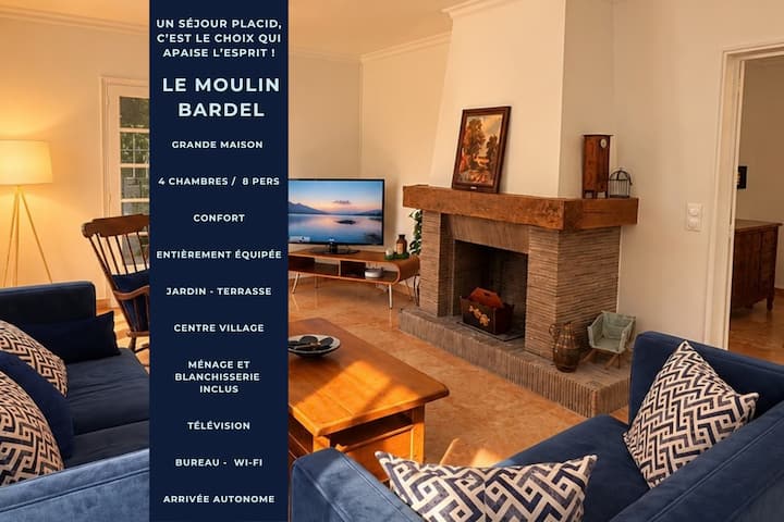 Le Moulin Bardel : Grande Maison & Jardin (8 Pers) - Bernay