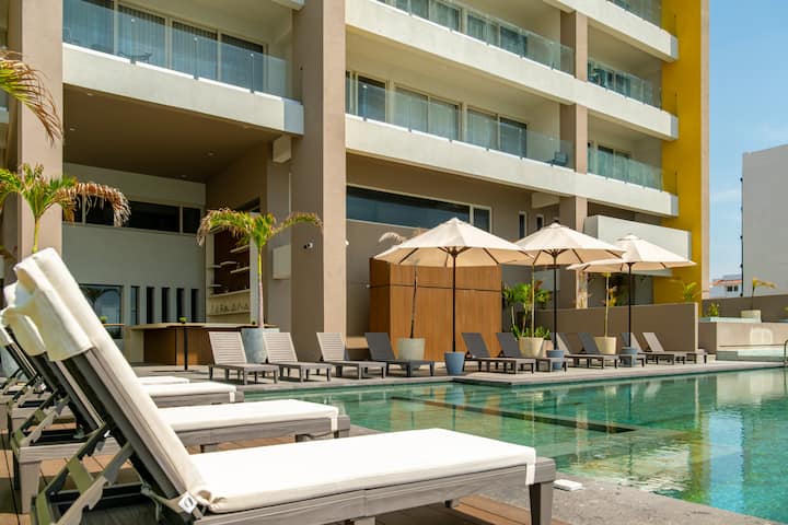 Suite Moderna Con Vista Al Mar Para 6 - Mexiko
