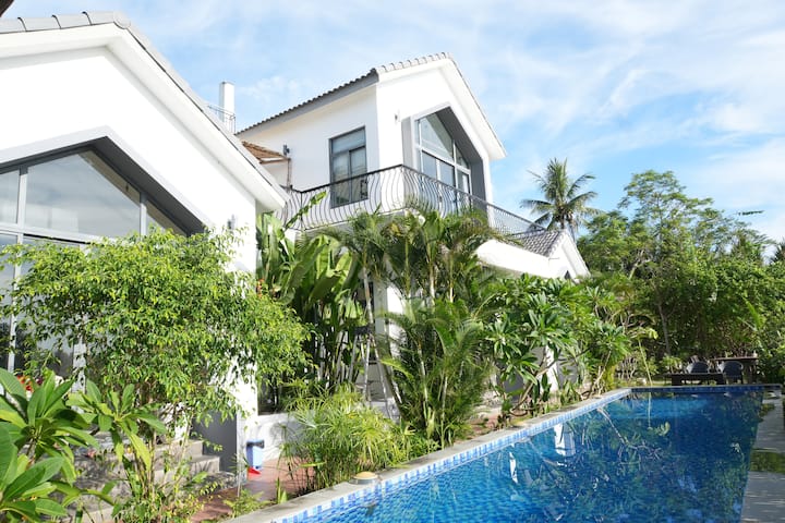 2br/pool/bbq/riverview/trao Workstay & Marina - Hội An