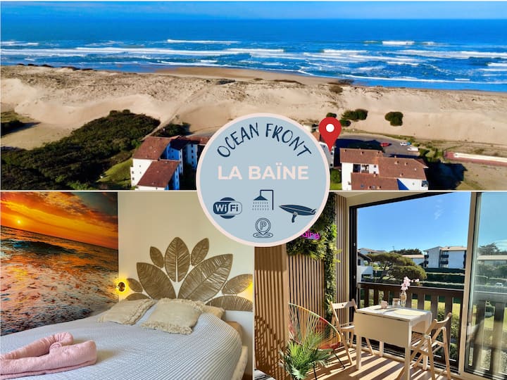 La Baïne T2 Neuf 50m Océan  Plage Privée Parking - Seignosse