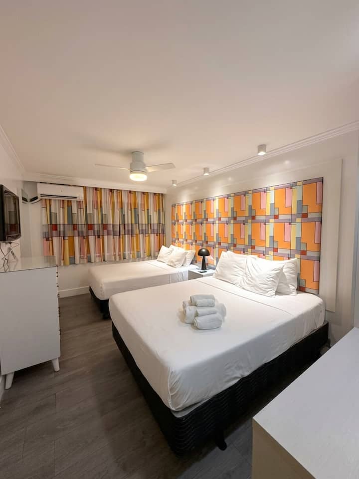 Double Room, 2 Beds, Near The Sea  Miami Beach - Miami Beach