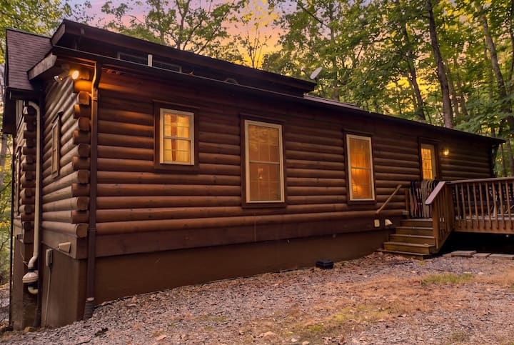 Log Home Hot Tub, Game Room 2 Mi To Beech - Beech Mountain, NC
