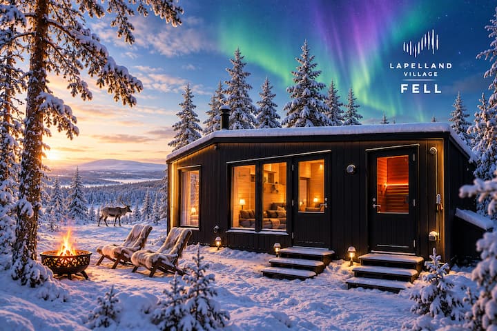 Fell Xxl Cabin | Sauna | Wifi | Luosto - Finnland