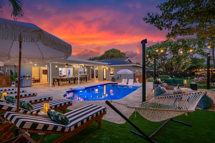 Heated Pool, Hot Tub, Sauna, Mini Golf & Firepit - Lake Worth, FL