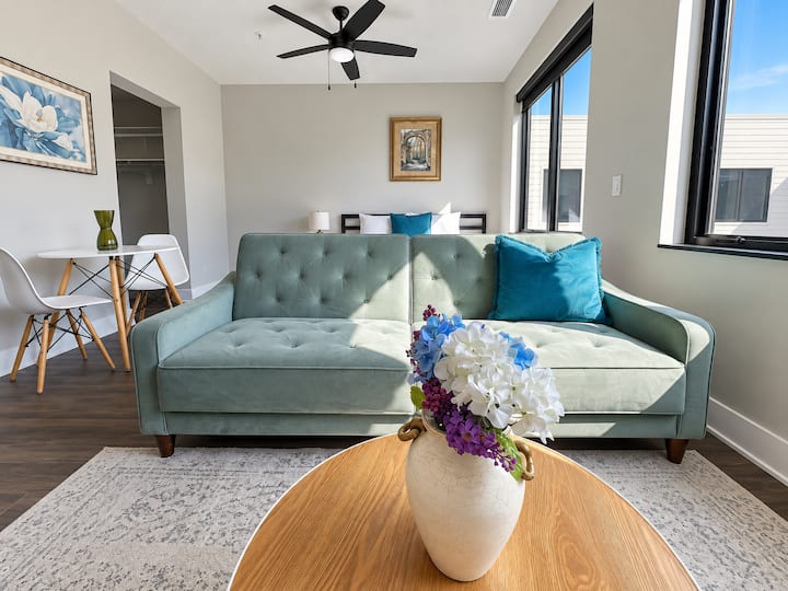Sleepover | Stunning Studio + Gym/sauna - Omaha - Omaha, NE