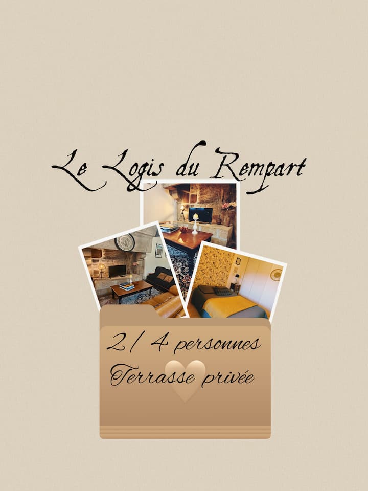 Le Logis Du Rempart Avec Terrasse. 2/4 Pers. - Fougères