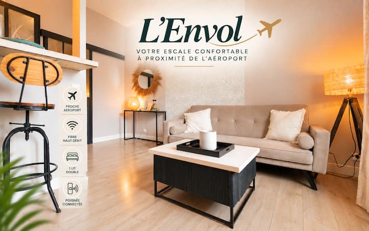 Lenvol - T2 ÉLégant Et Confort Près De Laéroport - Bouguenais