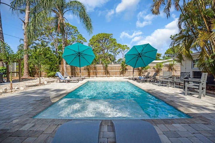 Private Pool Home- Tropical Oasis- Near Ed Smith - Sarasota, FL