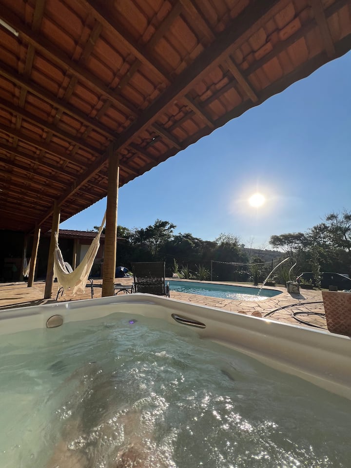 Cabana Por Do Sol- Com Banheira E Piscina - Socorro, Brazil