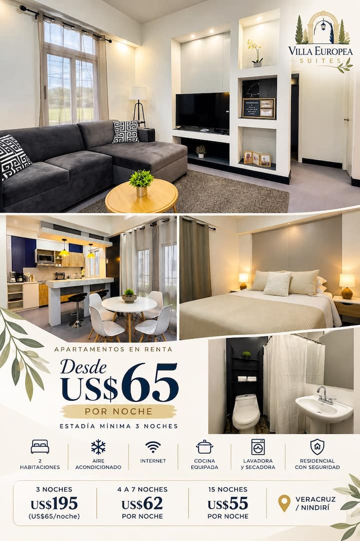 Villa Europea Suites | Cómodo Y Equipado - Managua