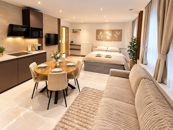Studio éLégant, Parking Gratuit, 2 à 4 Personnes - Liège