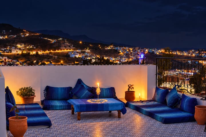 Blue Haven Terrace éTage 3 Sans Ascenseur - Chefchaouen