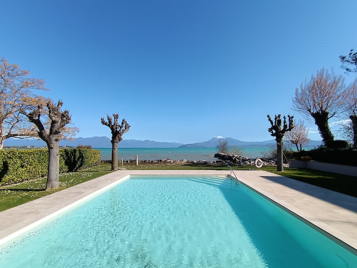 Casa Lugana 18 - Trilocale Vista Lago Con Piscina - Sirmione