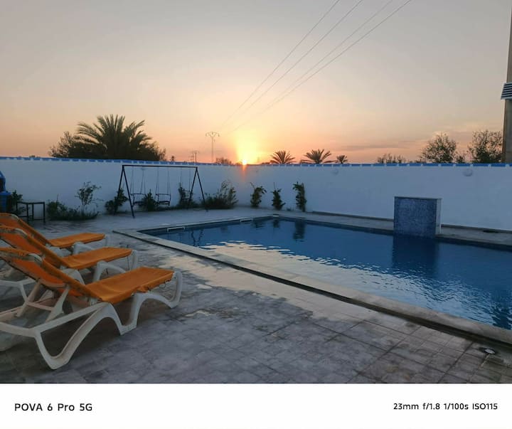 Villa Familiale Avec Piscine Et Ferme A Djerba - Djerba