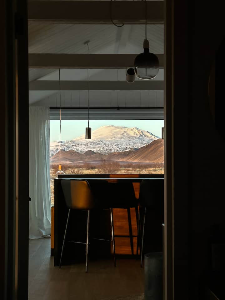 Lava House Private Sauna & Panoramic Hekla Views - Islande