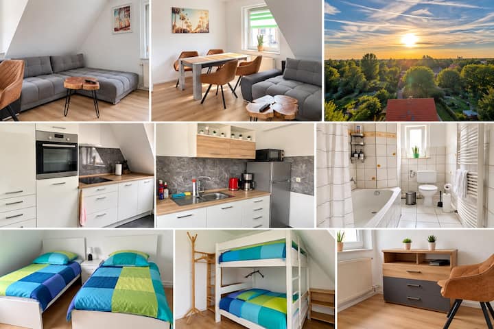 Schlossblick Gotha | 2 Sz, Wohnlounge & Weitblick - Gotha