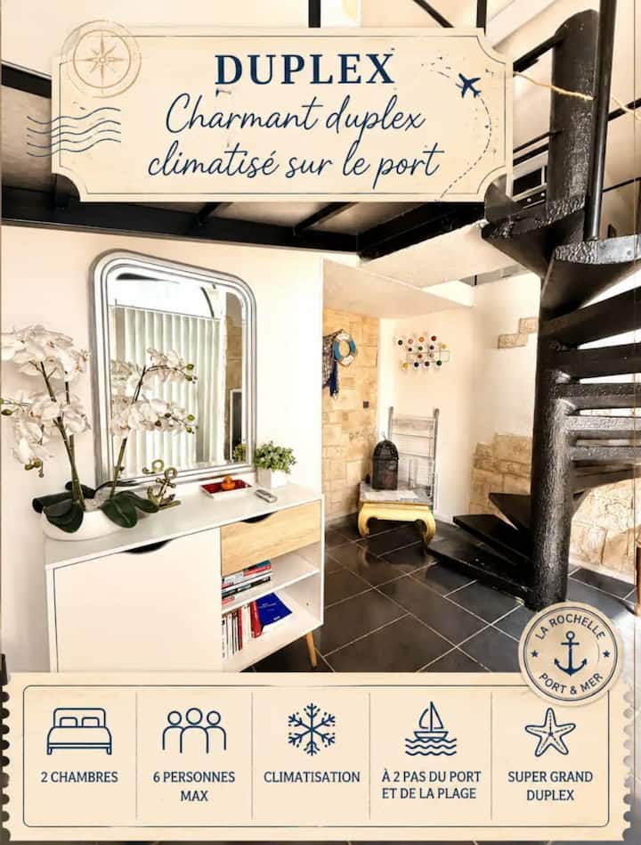 T3 Climatisé Sur Le Port, Proche Plage & Commerces - 라로셸
