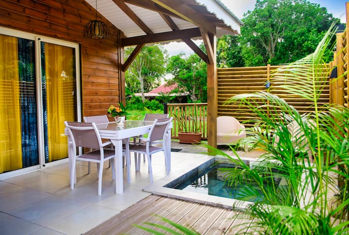 O'tantik Lodge Acomat, Pointe-noire + Bassin Privé - Guadalupe