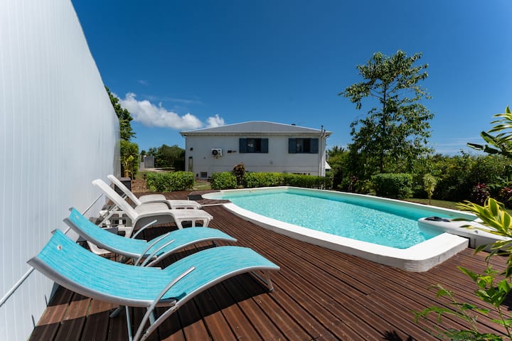 Studio Climatisé Avec Terrasse Et Piscine - Guadalupa