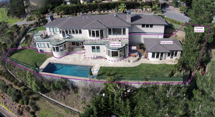 Skyview Poolhouse: Hot Tub, Pool & Pano Sf Views - Tiburon