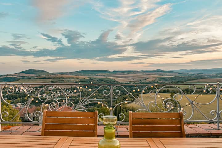 La Terrasse Des Gardes - Gîte à Montpeyroux - Issoire