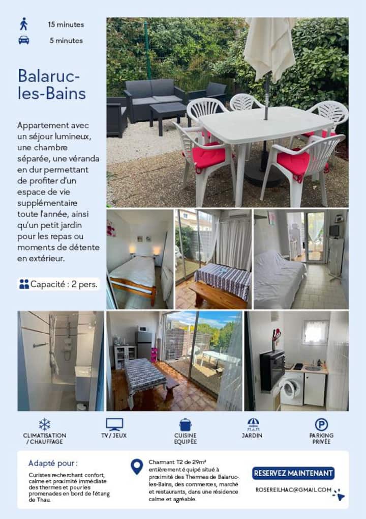 T2 Au Bord De Létang Avec Jardin Et Véranda - Balaruc-les-Bains